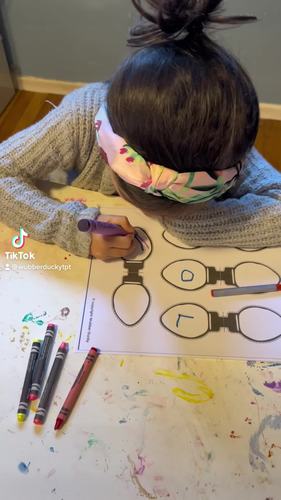 Name In Lights! - Christmas Paper Craft by Wubber Ducky | TPT