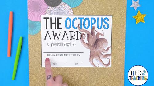End of the Year Awards Editable Animal Awards Class Awards Template