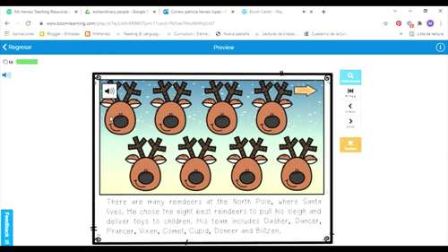 BOOM CARDS Christmas Story: RUDOLPH | Reading comprehension activities