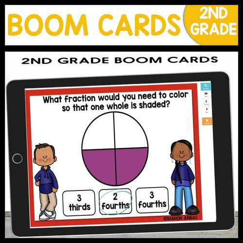 Fractions using Boom Cards | Module 8 Lesson 11 | TpT