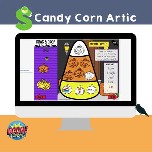 S Candy Corn Boom Cards™ & Printable Dot Art Articulation Halloween ...