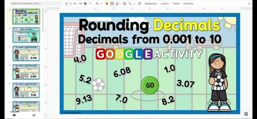 Rounding Decimals Google Activity by Teacher Gameroom | TPT