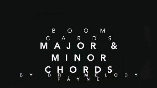 Music BOOM Cards: Major & Minor Chords on Grand Staff | TPT