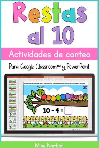 Sumas y restas a 10 for Google Slides™ | Addition and subtraction to 10 ...