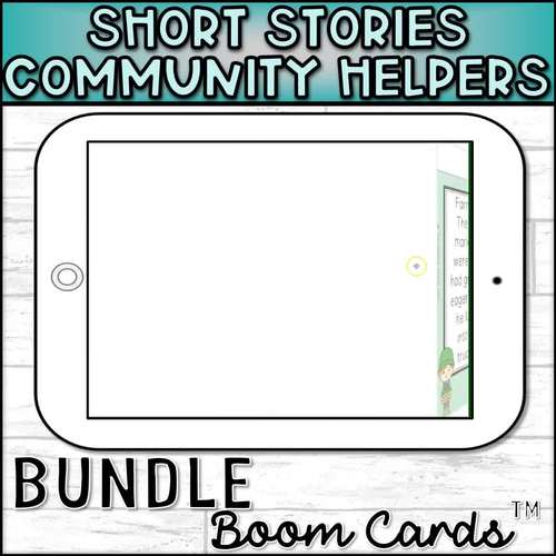 Community Helpers Short Stories BOOM Cards™ Bundle by The Speech Shack