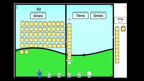 Tens and Ones (Place Value) Interactive Seesaw & Google Classroom Activity