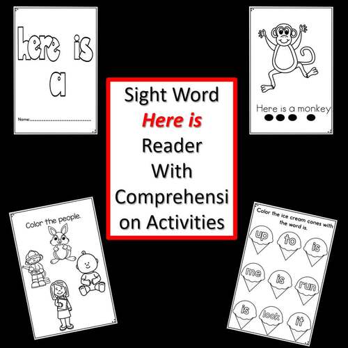 Here is a Sight Word Reader Comprehension Activities by Pint Size Learners