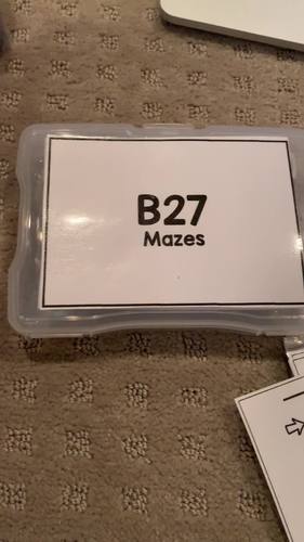 Maze Task Cards [ABLLS-R Aligned B27] by The Autism Helper | TPT