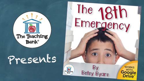 The 18th Emergency Novel Study Book Unit by The Teaching Bank | TpT