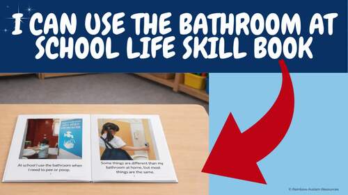 I Go to the Bathroom at School Autism Toilet Train Social Story ...