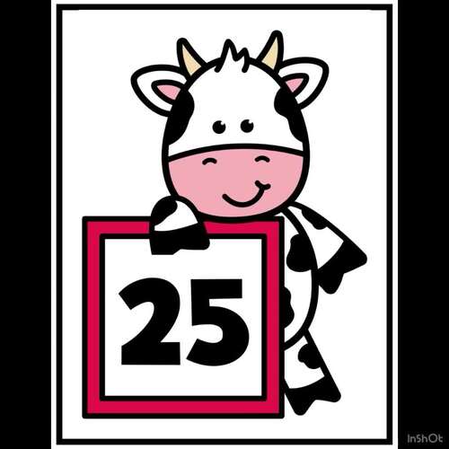 Skip Counting by 5 Posters | Cow Theme | Numbers 0 to 120 by The ...