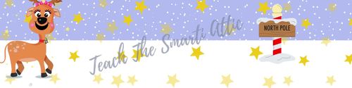 Reindeer - Animated Google Classroom Banner by Teach The Smarti Attic