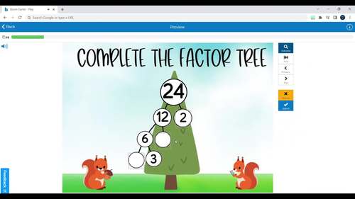 Factor Trees Boom Cards by Hands on Learning LLC | TPT