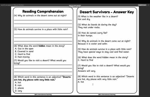 Habitats Reading Passages Comprehension | Nonfiction | Grades 1–3 | Science