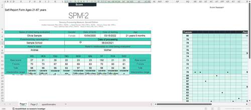 SPM-2 Self-Report Scoring Template_21–87 Years by Nefesh | TPT
