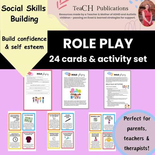 Speech Therapy Tools - Role Play Cards Social Scenarios | TPT
