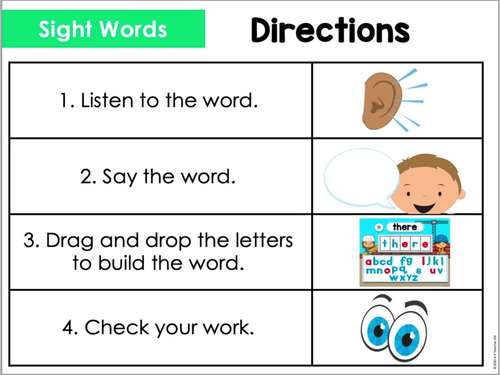 Sight Words Digital Learning Google by A Kinderteacher Life | TPT