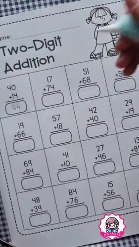 Fun Math : Engaging 2-Digit Activities | Double Digit Addition Worksheets