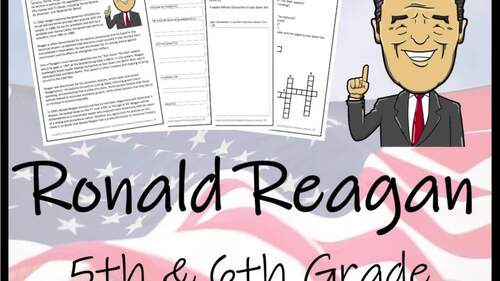 Ronald Reagan Close Reading Comprehension Activity | 5th Grade & 6th Grade