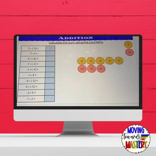Adding & Subtracting Integers/ Rational Numbers: Guided Interactive Slides