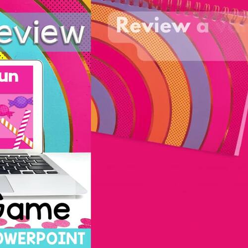 Phonics Review Candy Fun Digital Game for Google Slides and PowerPoint