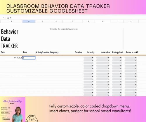 Classroom Behavior Tracking Bundle: Paper & Digital by thefriendlyBCBA