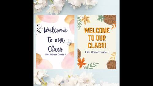 BOHO WELCOME SIGN, Welcome Sign Digital, Digital 15 Editable Welcome ...