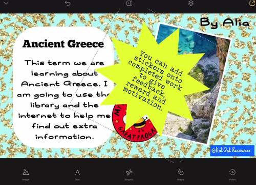 Digital Reward Motivational Stickers - Google App / See Saw - Busy Bee 0073