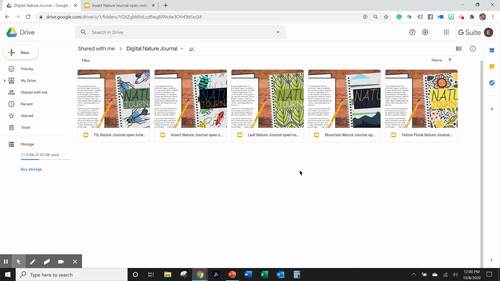 Nature Journal - Digital - Google Drive - Distance Learning | TpT