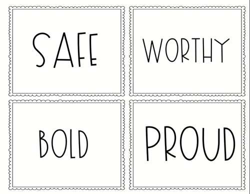 Affirmation Station for Positive Classroom Management - Editable