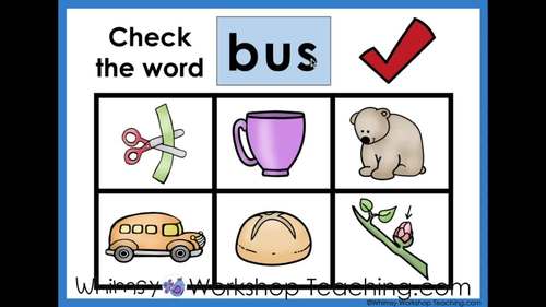 Google Slides Phonics Check The Word Short U Digital Activity Distance ...