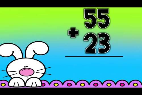 Easter Double Digit Addition without Regrouping Game | TPT