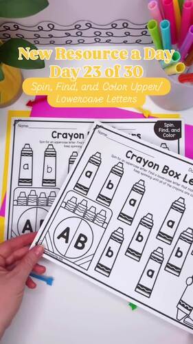 Back to School Letters Printable Upper and Lowercase Letter Recognition ...