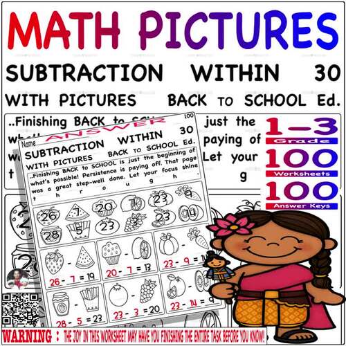 Subtraction within 30 with pictures Target Level Way Reach Lesson Plan ...
