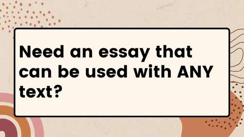 Literary Analysis Essay Rubric | Digital & Printable | Any Text | TPT