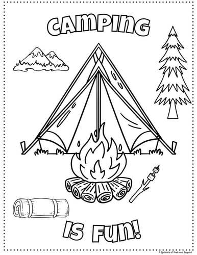 Camping Theme Literacy | Vocabulary, Letter Tracing & A-Z Matching