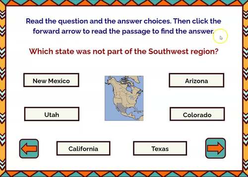 Southwest Native American Scavenger Hunt BOOM Cards by CarolJ Creations