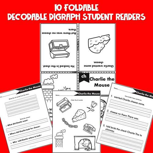 Decodable Readers Digraphs Wh Ch Sh Th Ph by Pint Size Learners