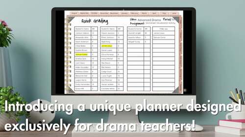 Drama Teacher Digital Planner - 24/25 School Year - Updates for LIFE