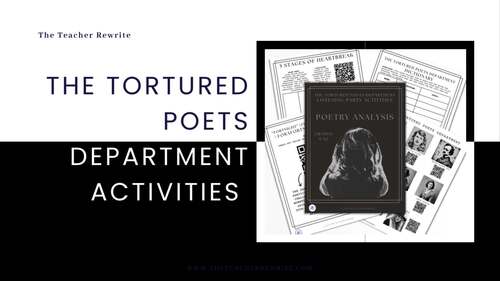 The Tortured Poets Department Activities by The Teacher ReWrite | TPT