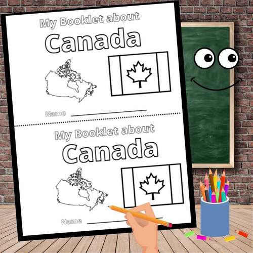 Canada Booklet Craft Activity Resource Facts Coloring Trivia by DadsDesigns