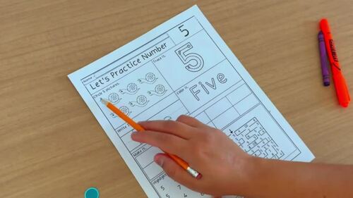 Number Writing Practice 1 - 30 | Math Centers by TeachingPumpkins