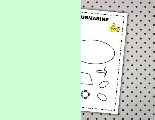 Submarine Craft Activity | Build a Rocket | Color, Cut and Paste Space ...
