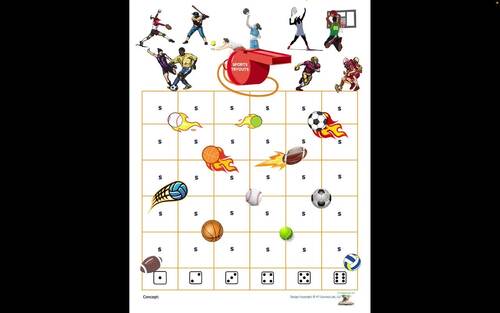 Editable Phonics Game Template | Roll and Read | Sports Theme | Sports ...