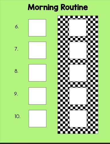 Going to School Morning Routine Visual Schedules for Autism Special ...
