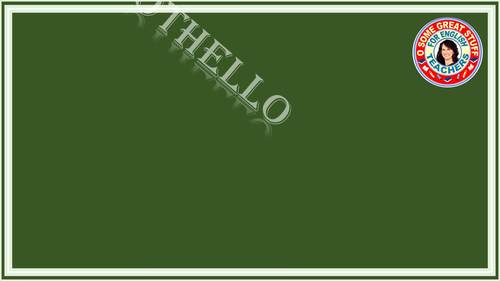 Othello Complete Unit Reading Guides Assessments Creative Activities No ...