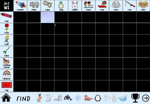 Hide and Seek Speech - Articulation Game - Winter Theme - PPT & Boom Cards™