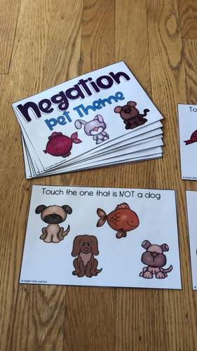 Negation - Pet Theme by Autism Little Learners | TPT