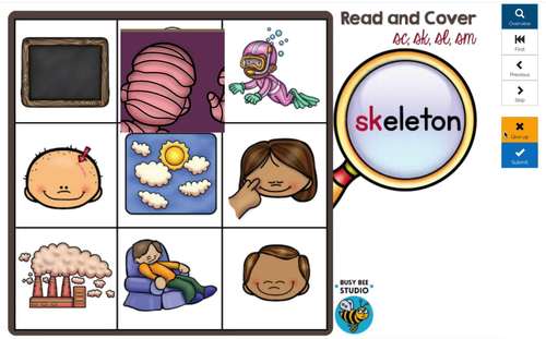 L R S Blends Boom Cards | Halloween Themed Games BUNDLE by Busy Bee Studio