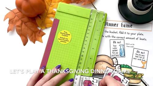 Thanksgiving Dinner Rhythm Game for Time Signatures for Elementary Music